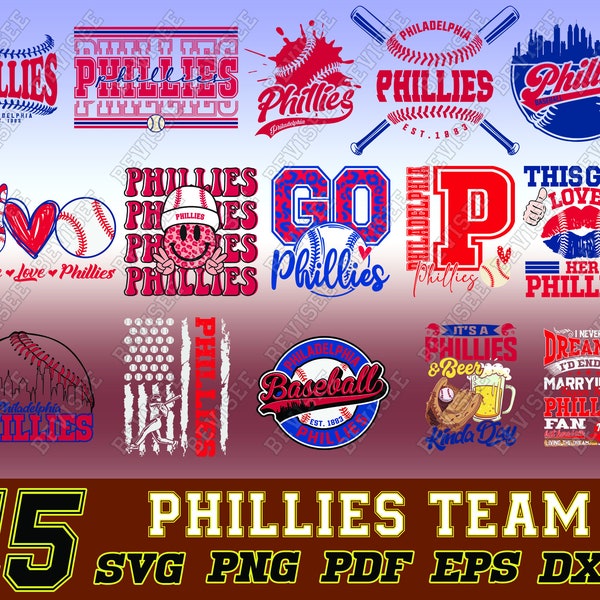 Phillies Font Svg - Etsy
