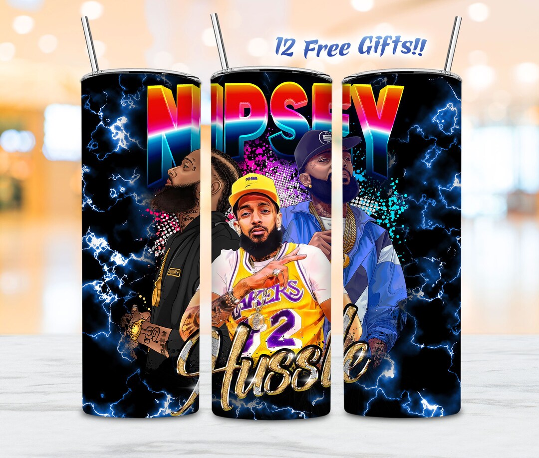 Famous Rapper 20oz Skinny Tumbler Wrap Png Sublimation, Celebrity ...