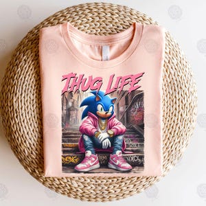 Thug Life Pink PNG, the Hedgehog Png, Cartoon Character Stylish, Street ...