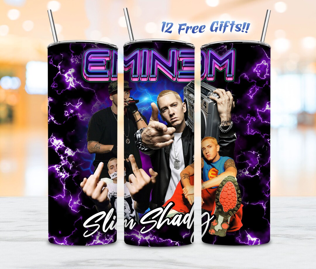 Famous Rapper 20oz Skinny Tumbler Wrap Png Sublimation, Celebrity ...