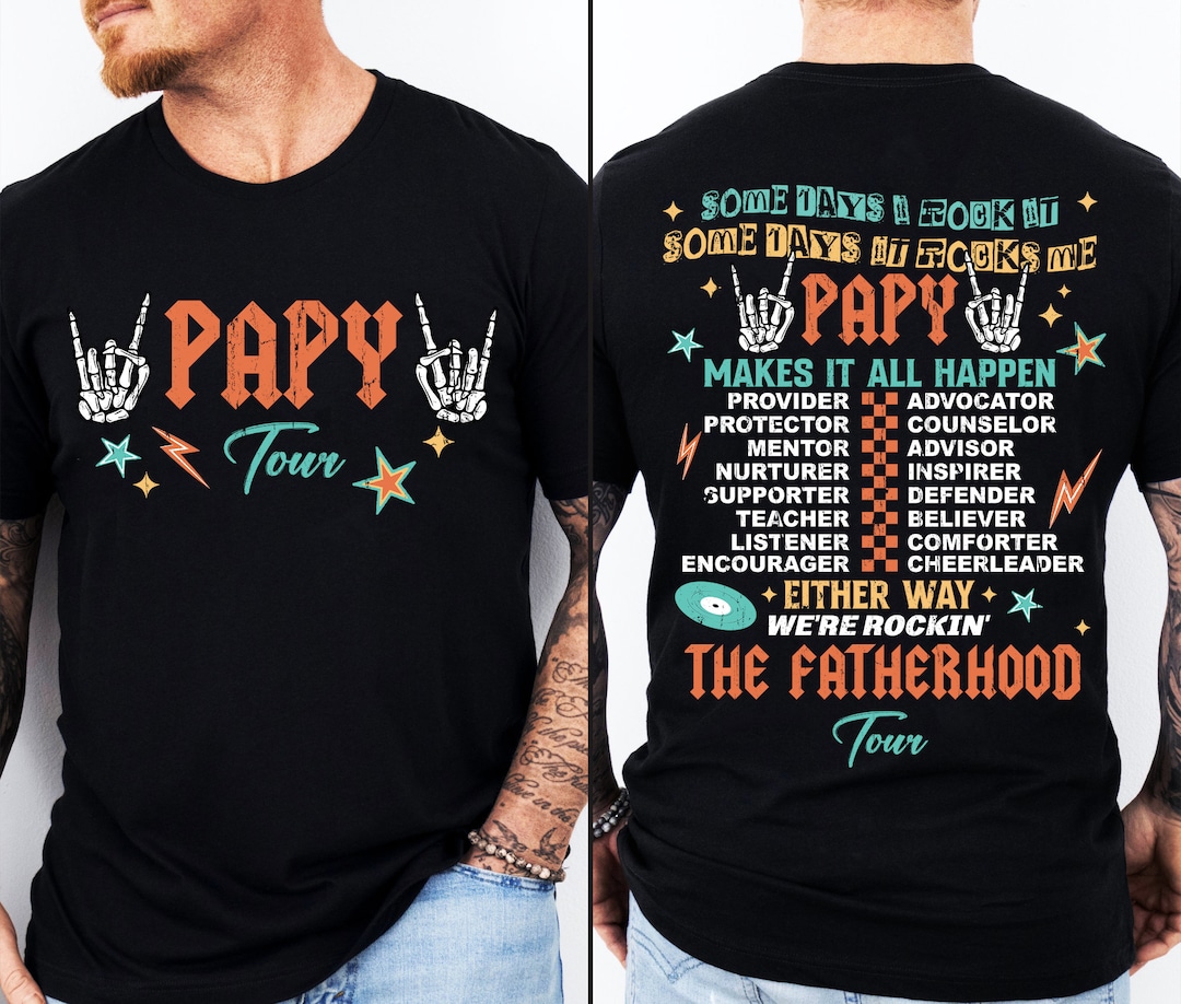 Fatherhood Tour Png, Papy Tour PNG, Father's Day Png, Gifts for Papy ...