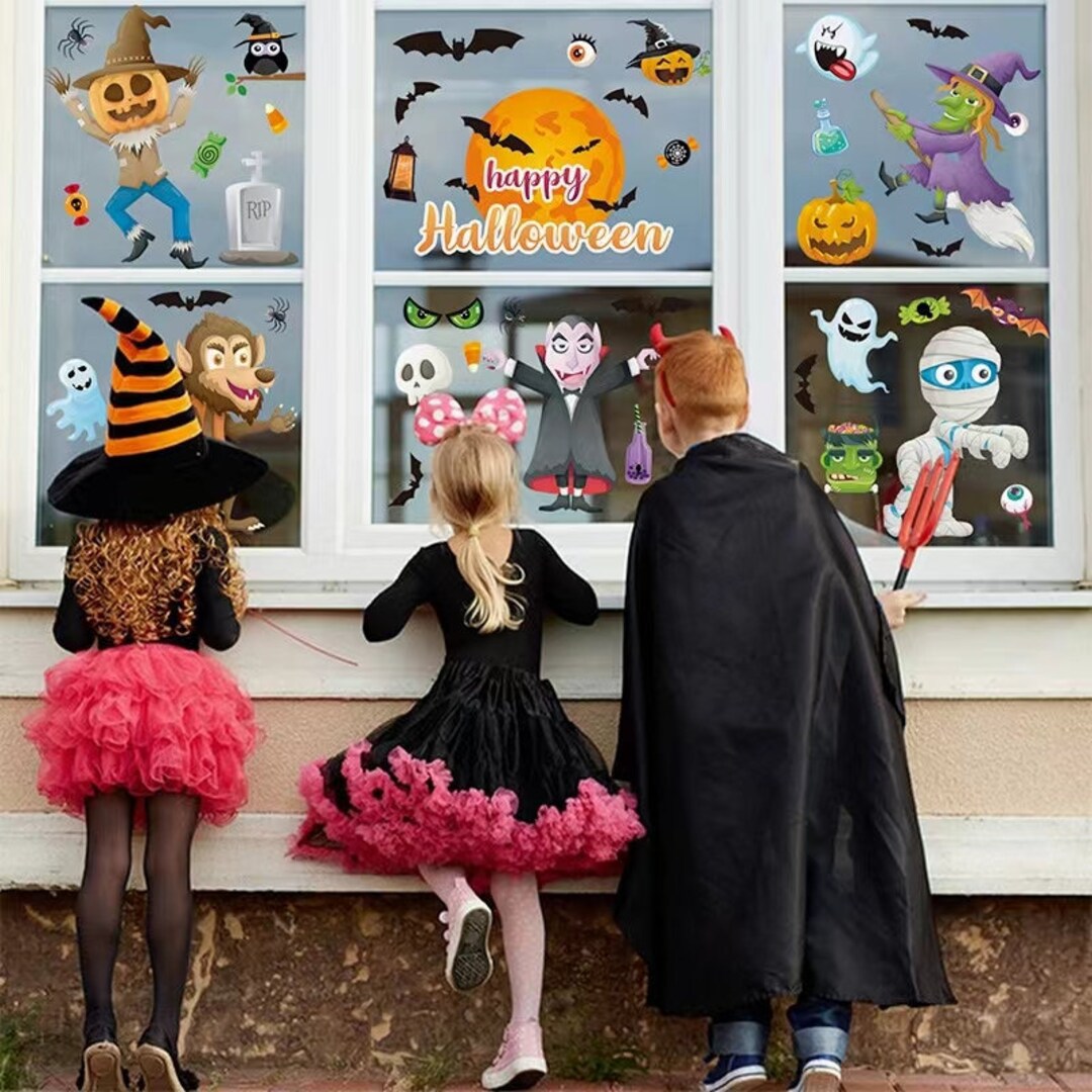 Halloween Decoration Scary Ghost Carnival Party Stickers - Etsy