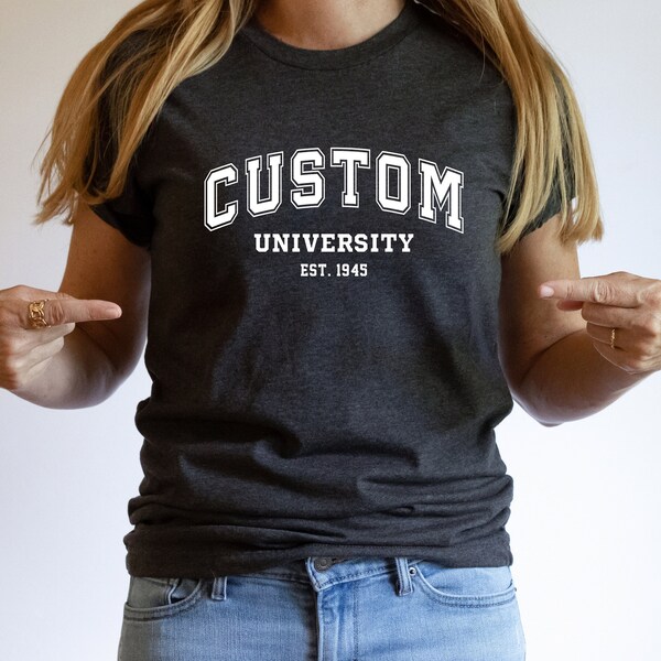 Custom University Tee Shirts - Etsy