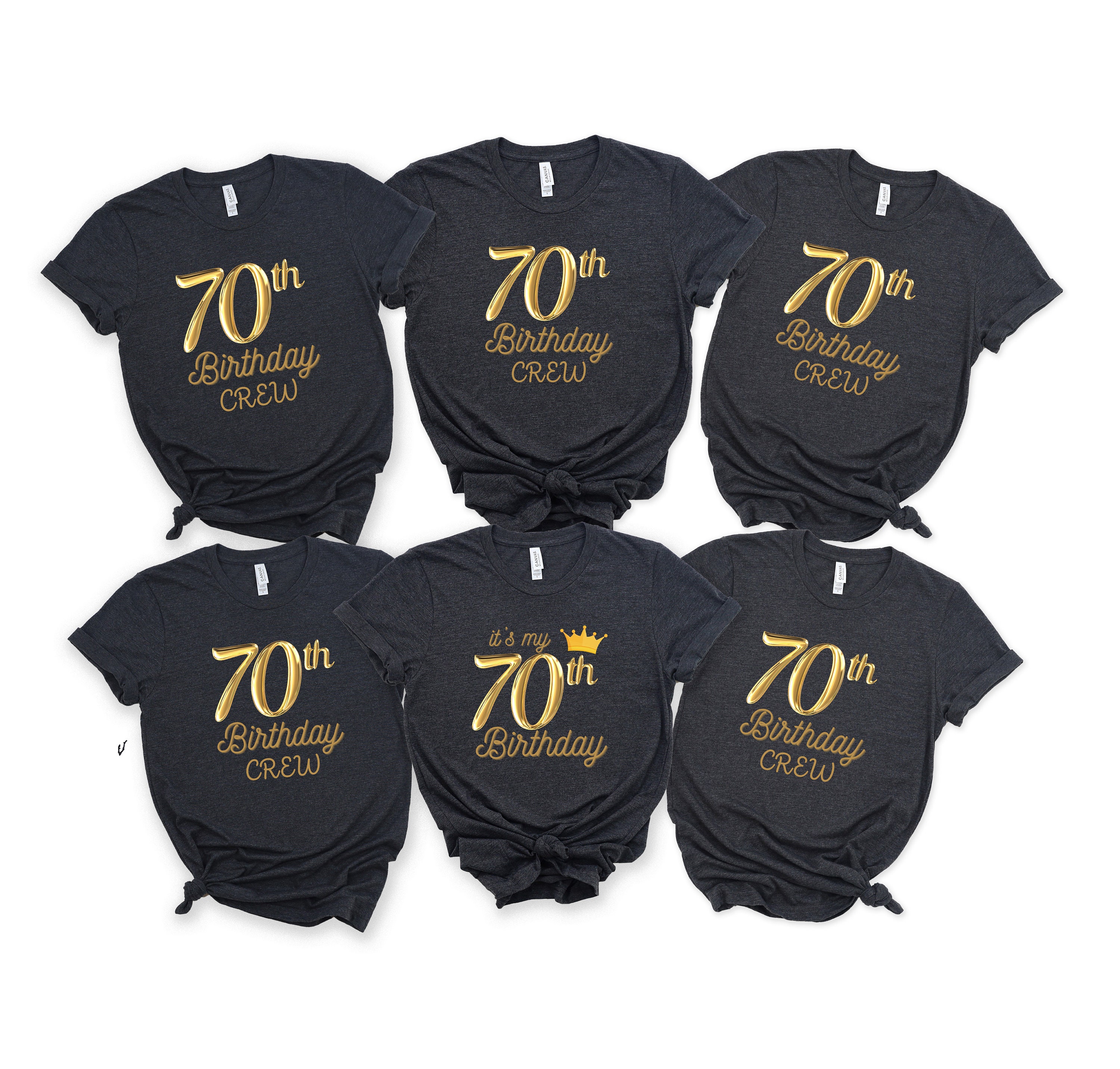It's My 70th Birthday Shirt, 70th Birthday Crew Tshirt, Happy 70th Age Outfits, Seventieth ...