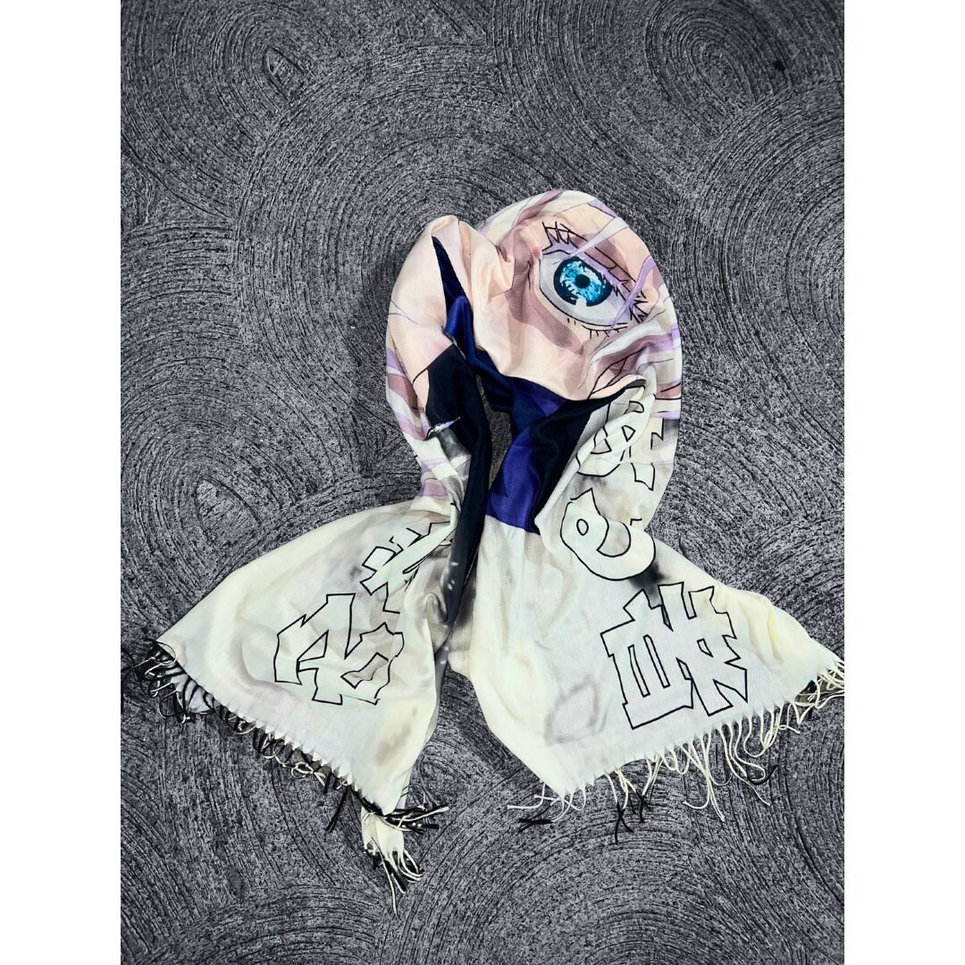 Gojo Satoru Jujutsu Kaisen Pashmina Shawl Anime Merch for Raves and ...