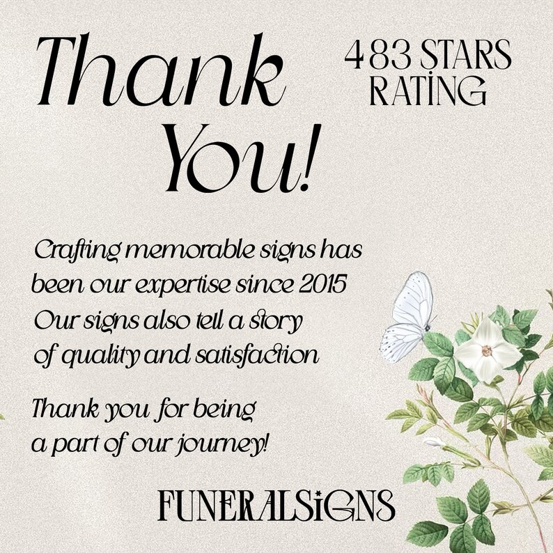 In Loving Memory Sign, Memorial Photo Sign for Funeral, Funeral Photo ...