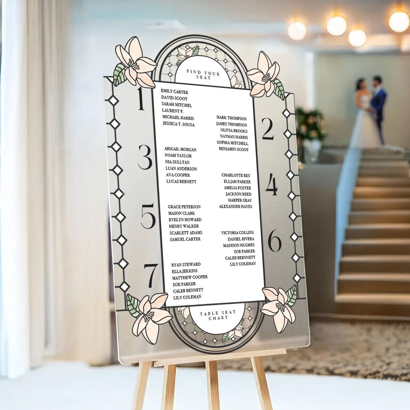 Floral Wedding Sign Set, Seating Chart, Table Numbers - Etsy