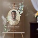 Funeral Sign, in Loving Memory Sign, Memorial Welcome Sign, Celebration ...