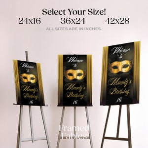 Masquerade Party Welcome Sign, Masquerade Sign, Custom Masquerade ...