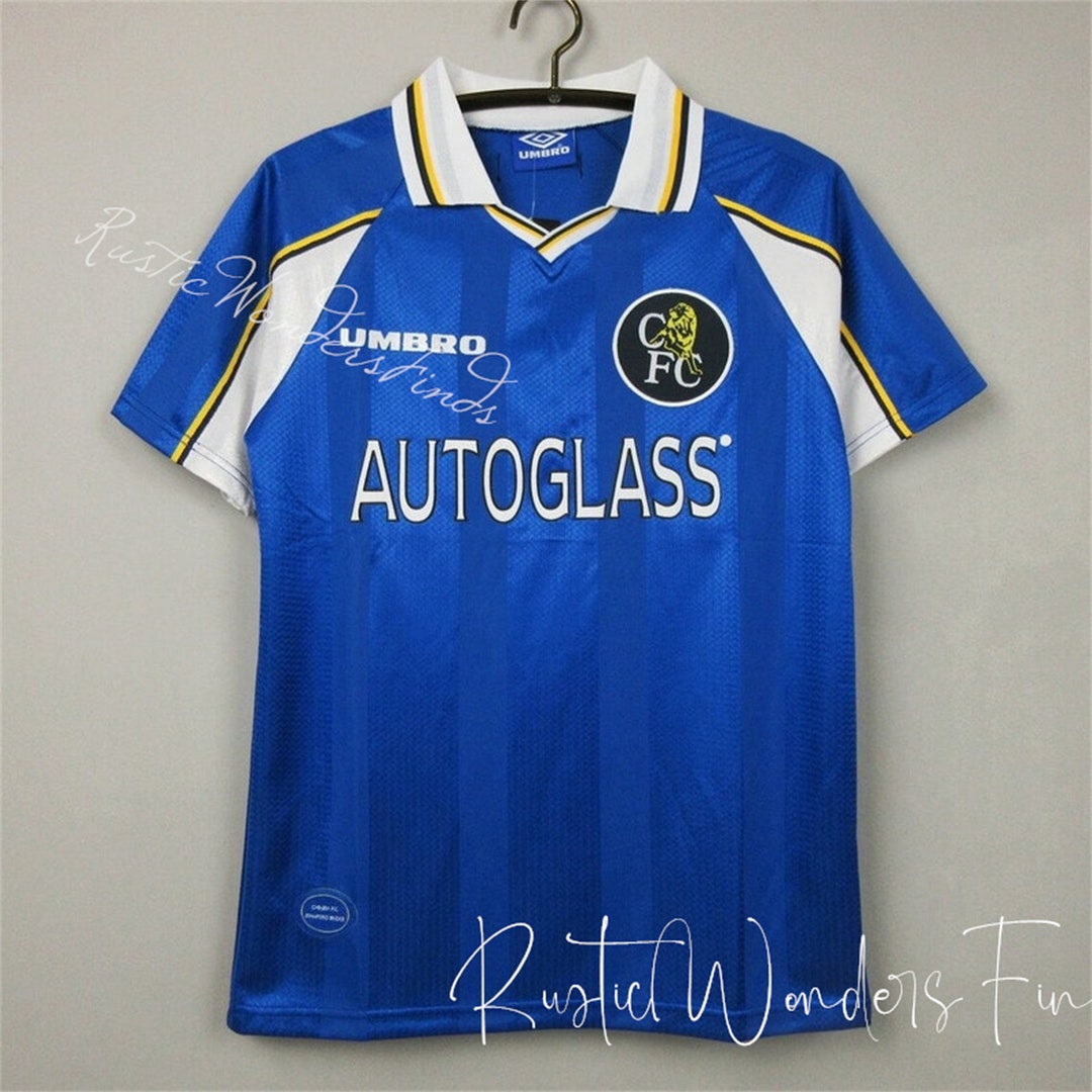 Chelsea Home Retro Shirt Kit Football/jersey Kit 1997 1998 - Etsy Canada
