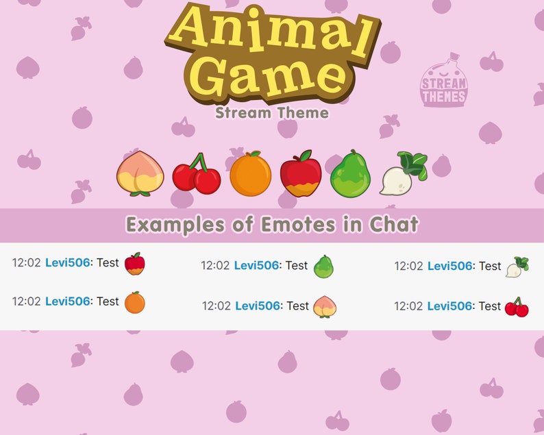6 Animal Crossing Inspired Twitch Emotes Cute Emote Emoji Twitch ...