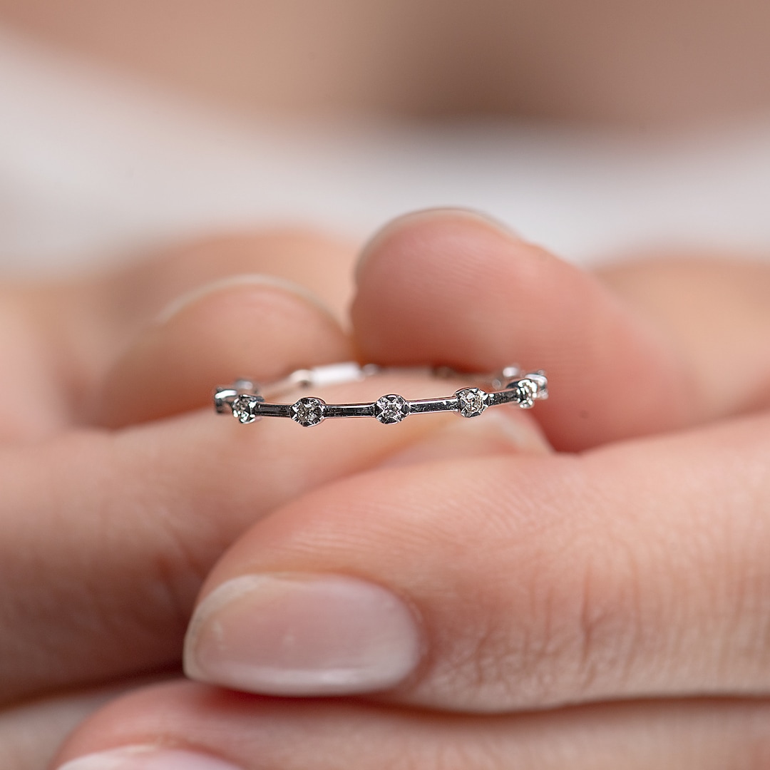 Wedding Ring, Real Diamond 14K Gold Rings, Ring for Women, Diamond Ring ...