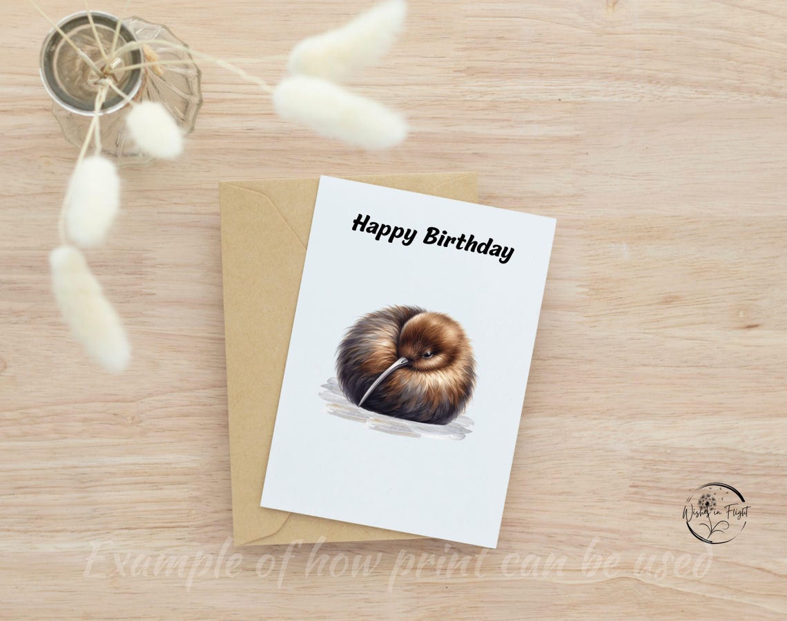 Kiwi Bird PNG Transparent Clip Art Instant Download, Digital Print ...