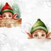 Christmas Elves Peeking Over a Shelf, Peek a Boo Elves, Christmas ...