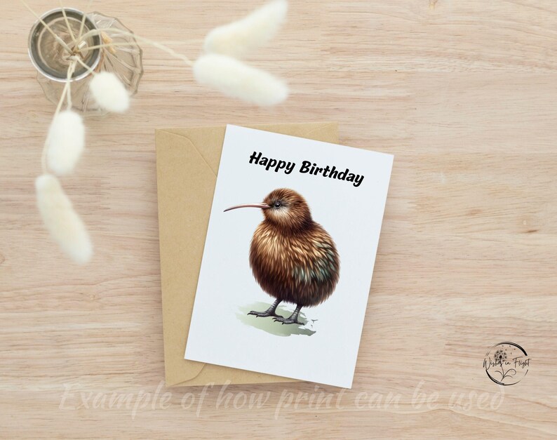 Kiwi Bird PNG Transparent Clip Art Instant Download |digital Print ...