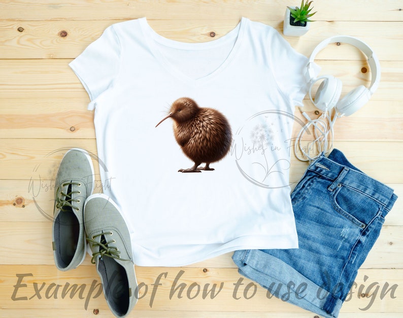 Kiwi Bird PNG Transparent Clip Art Instant Download |digital Print ...