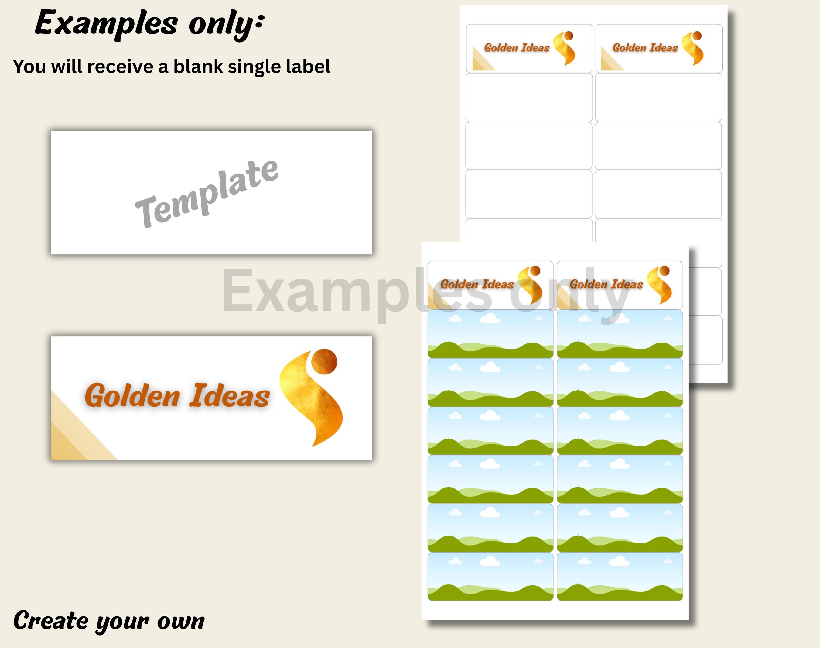 Editable Canva Label Template, Fits Avery L7163 J8163, 99.1x38.1mm ...