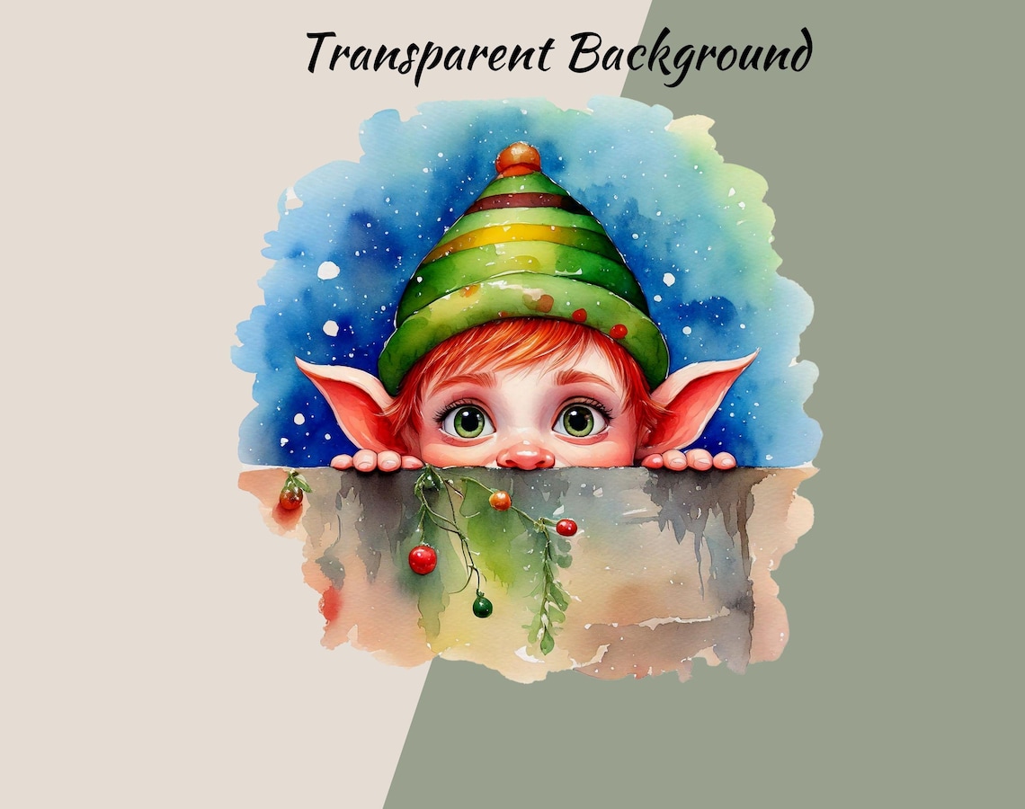 Christmas Elves Peeking Over a Shelf, Peek a Boo Elves, Christmas ...