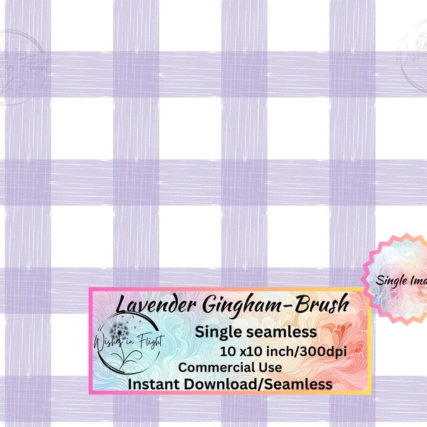 Lavender Gingham Wallpaper - Etsy