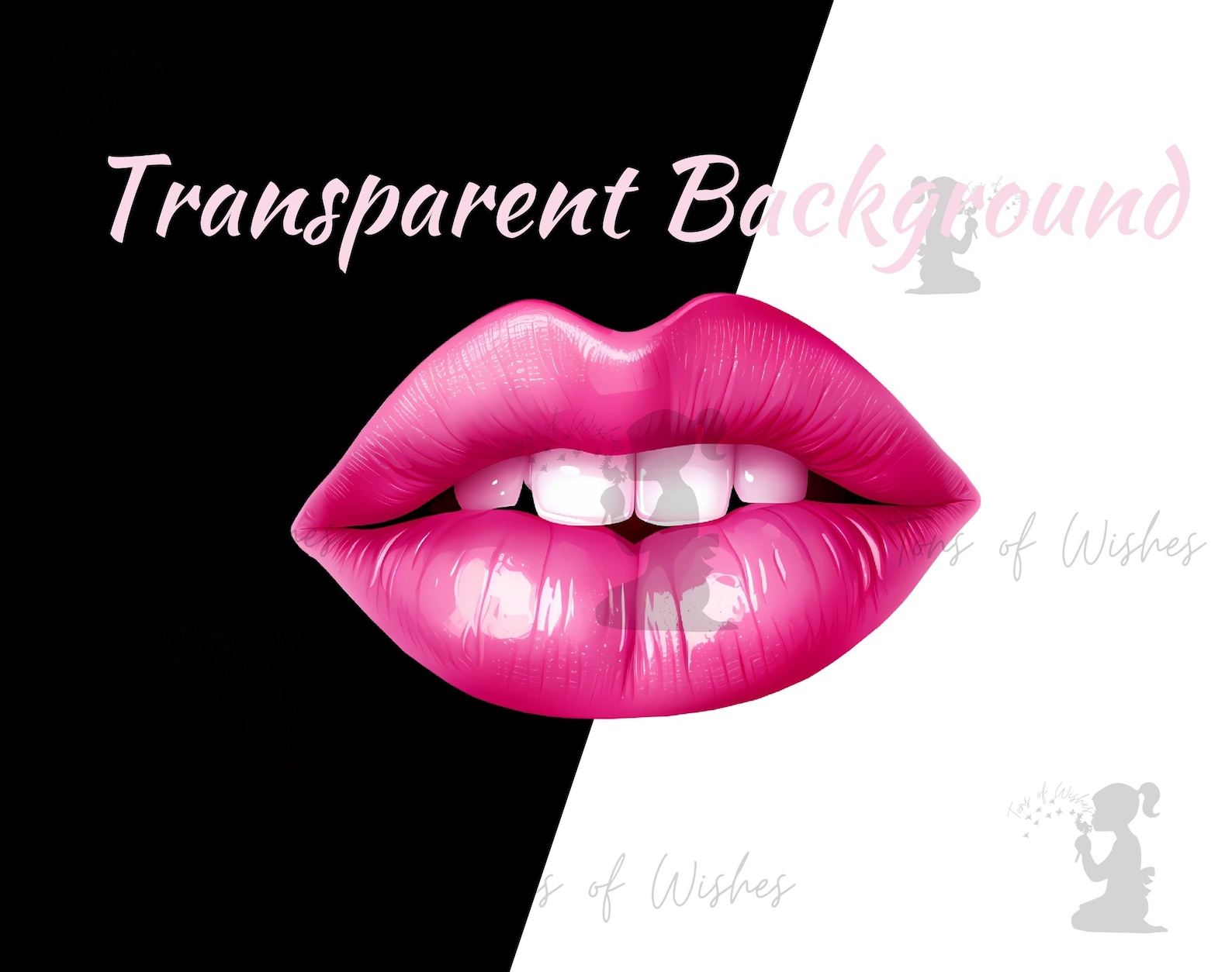 Pink Lip Imprint Kiss Image Transparent Clip Art Scrap Booking Pink ...