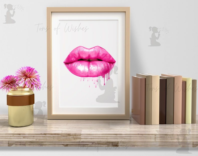 Pink Lip Imprint Kiss Image Transparent Clip Art Scrap Booking Pink ...