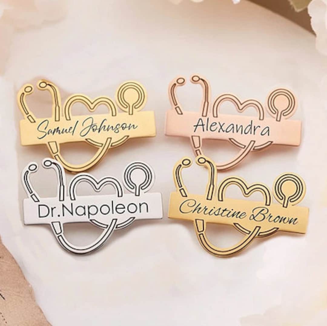 Custom Name Pin for Nurse,personalized Medicine Gift,gift for Doctor ...