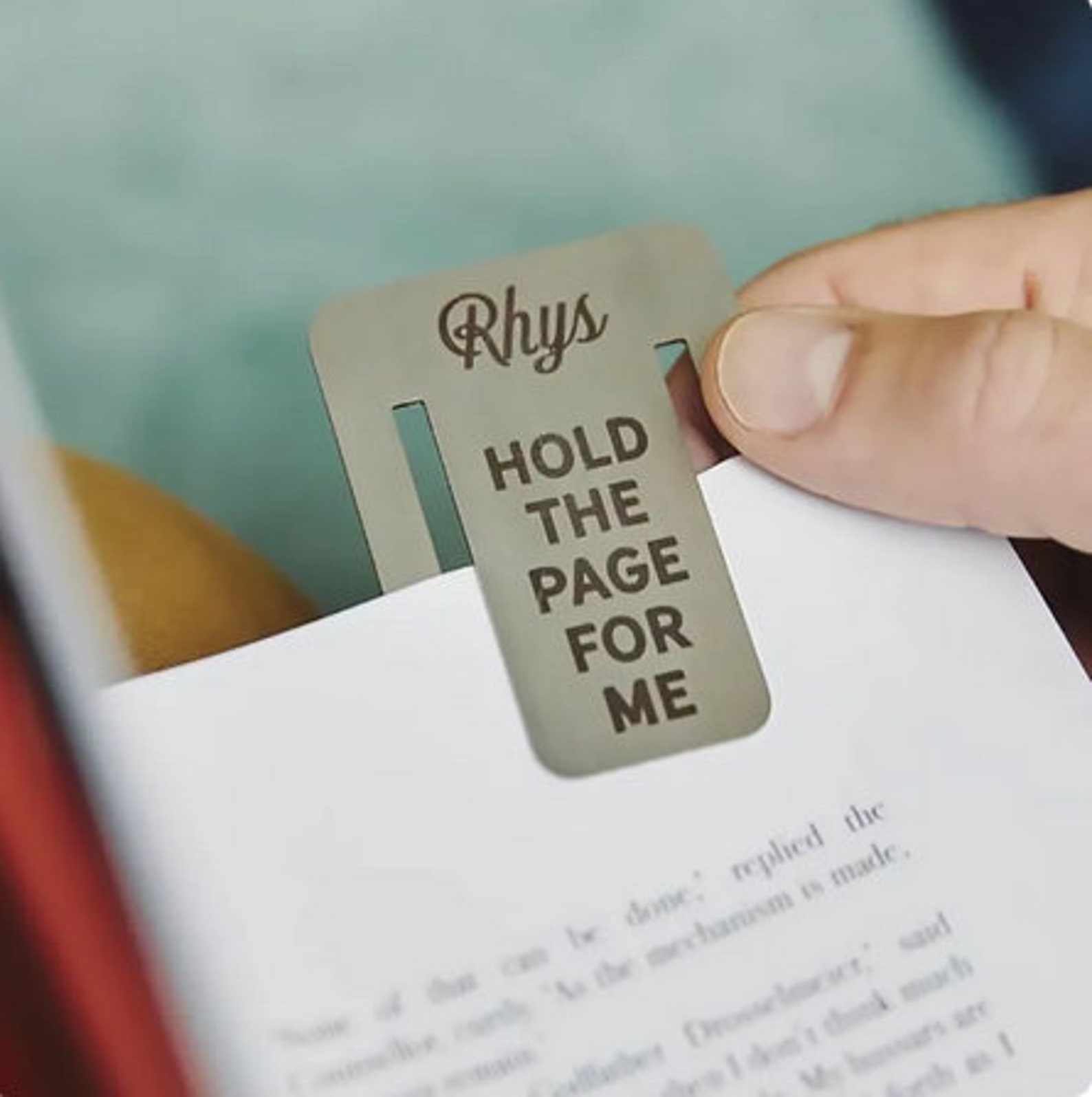 Custom Minimalist Bookmark,custom Name Book Mark,custom Booklover Gift ...