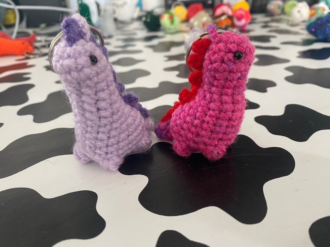 Keychain, Amigurumi Brachiosaurus. 2 Pieces. - Etsy