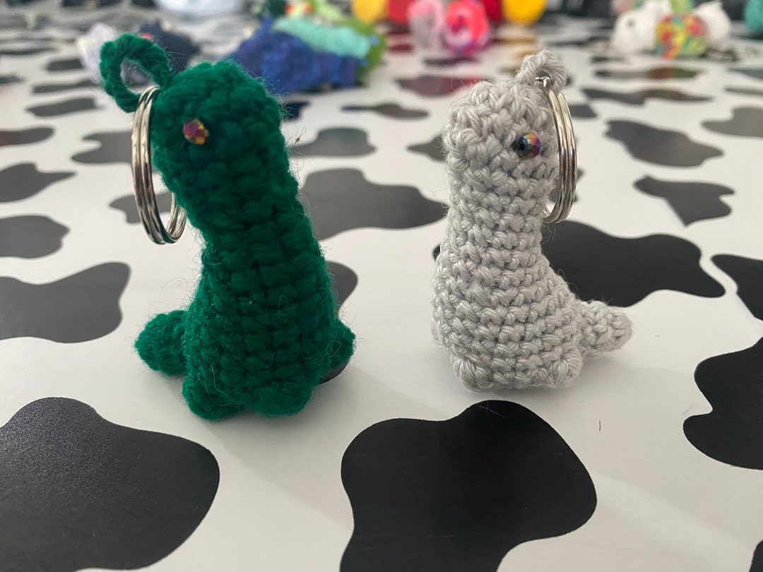 Keychain, Amigurumi Brachiosaurus. 2 Pieces. - Etsy