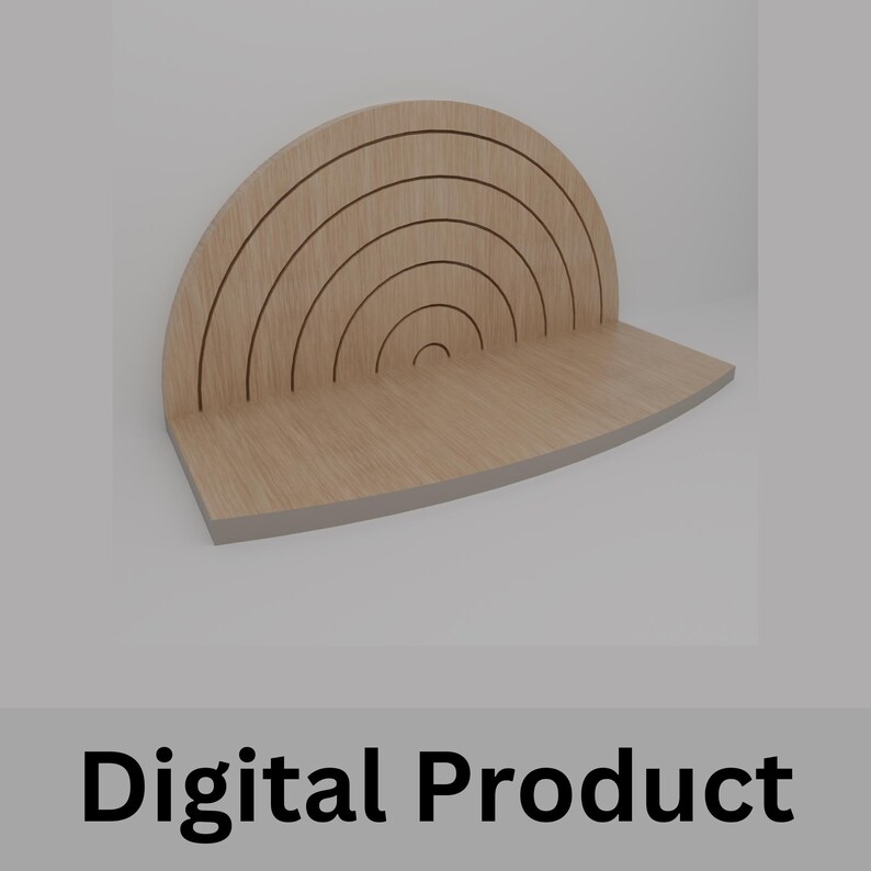 Cnc Router Decorative Shelf DXF 3D Solidworks/solid Parts - Etsy