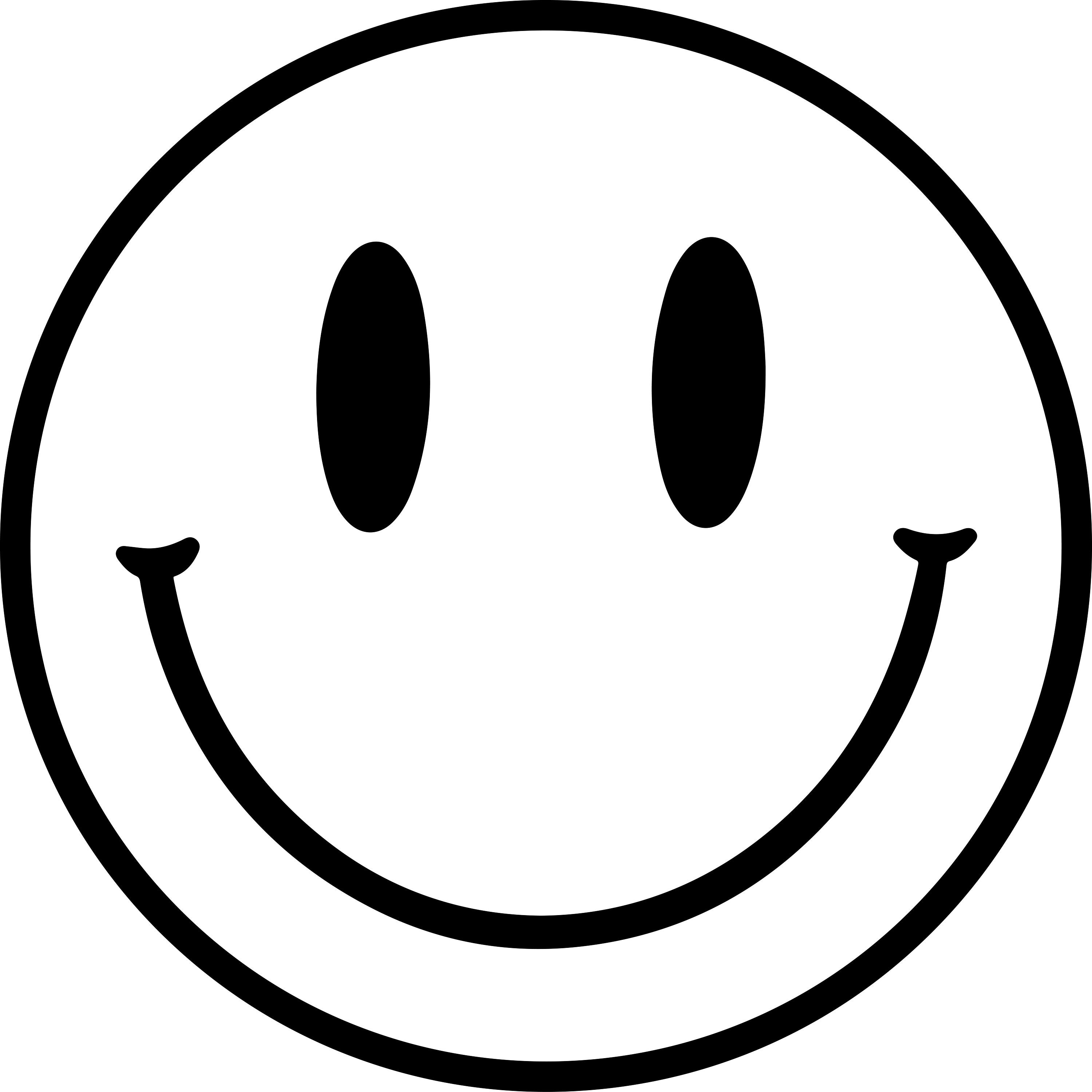 Smiley Face Outline .svg .png .dfx .eps .jpg Digital - Etsy Canada