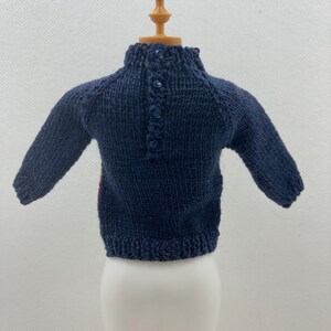 Howling Wolf - Hand Knitted Blythe Jumper/top - Etsy