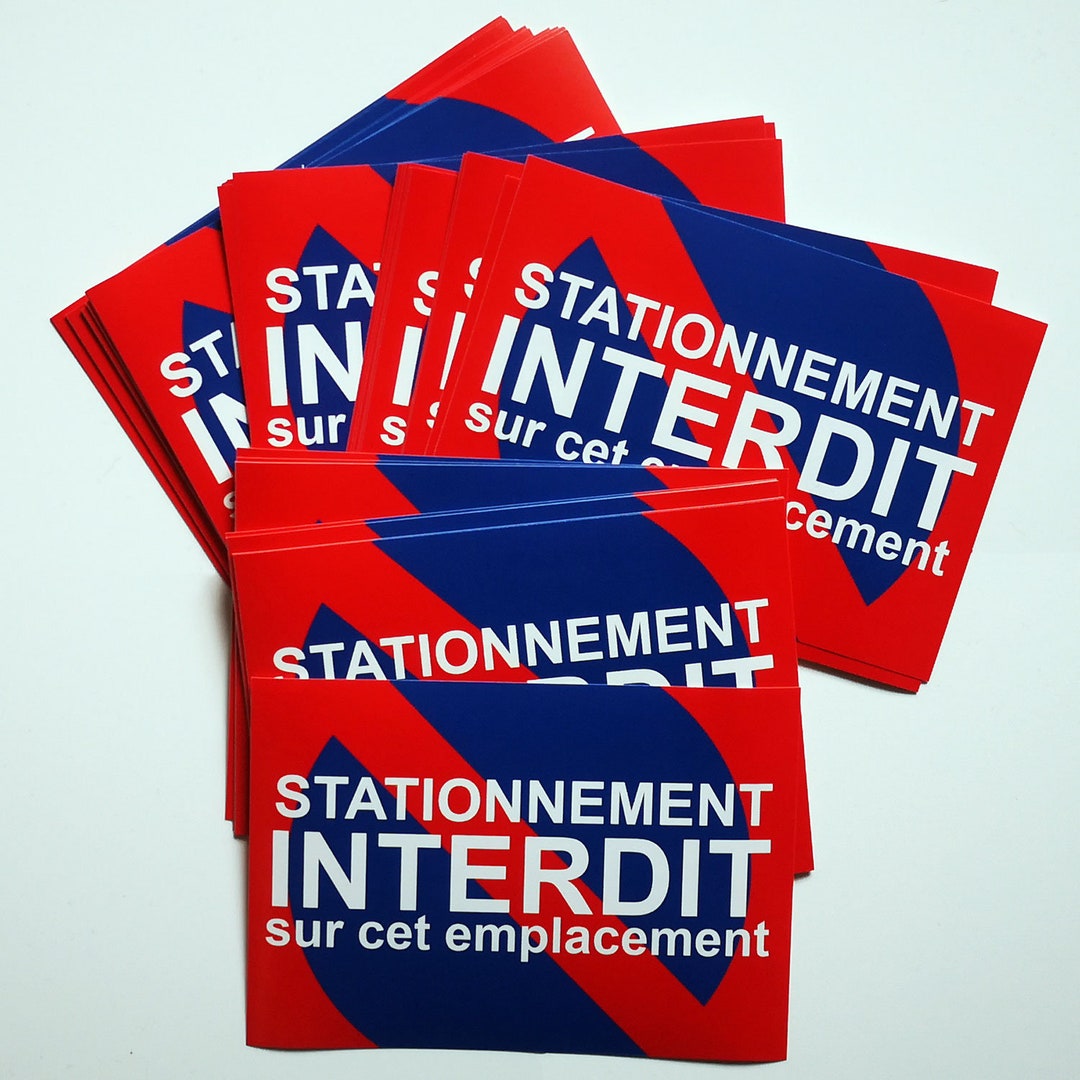 No Parking or Inconvenience Stickers That Are Difficult to Peel Off ...