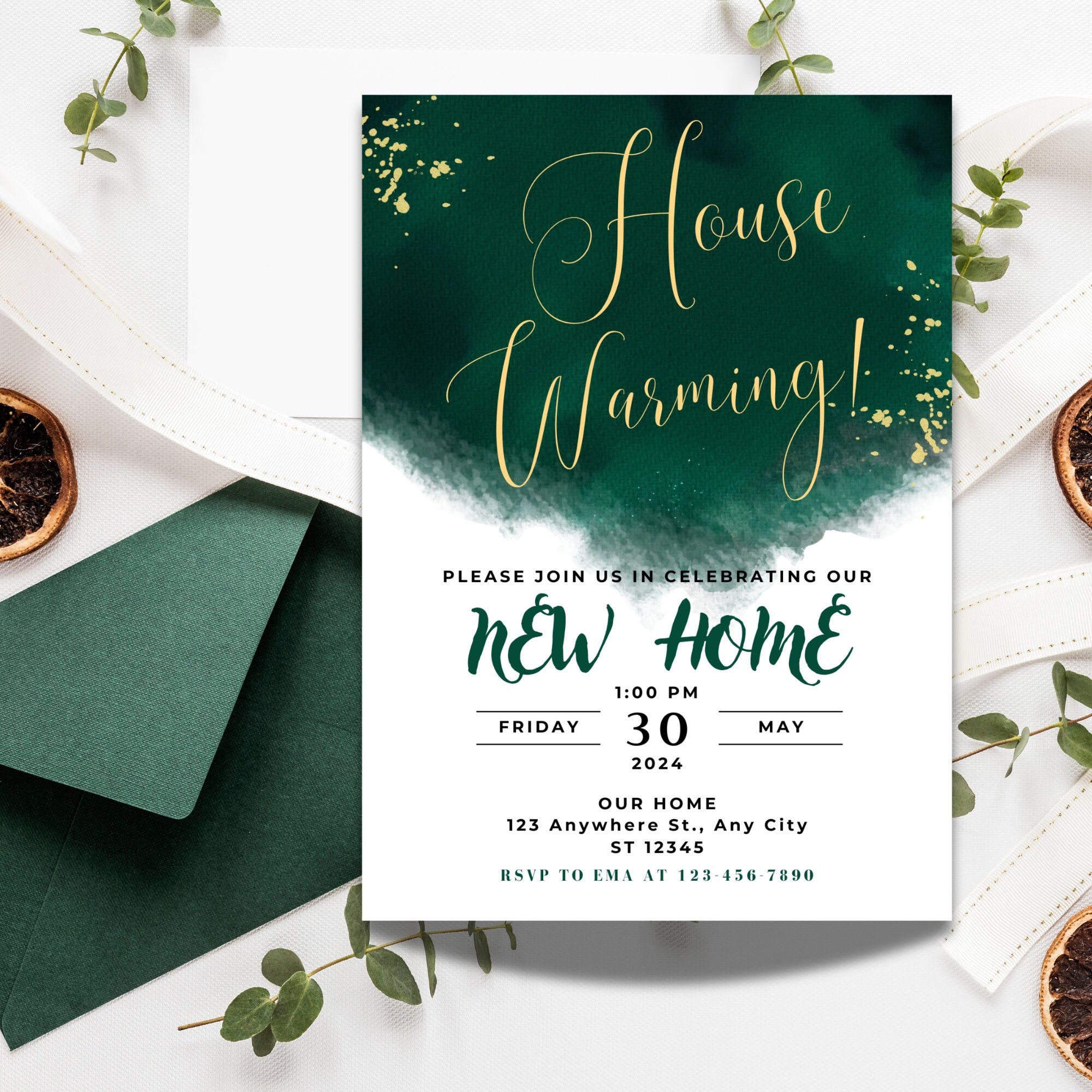 House Warming Invitation Printable New Home Open House Party Invite ...