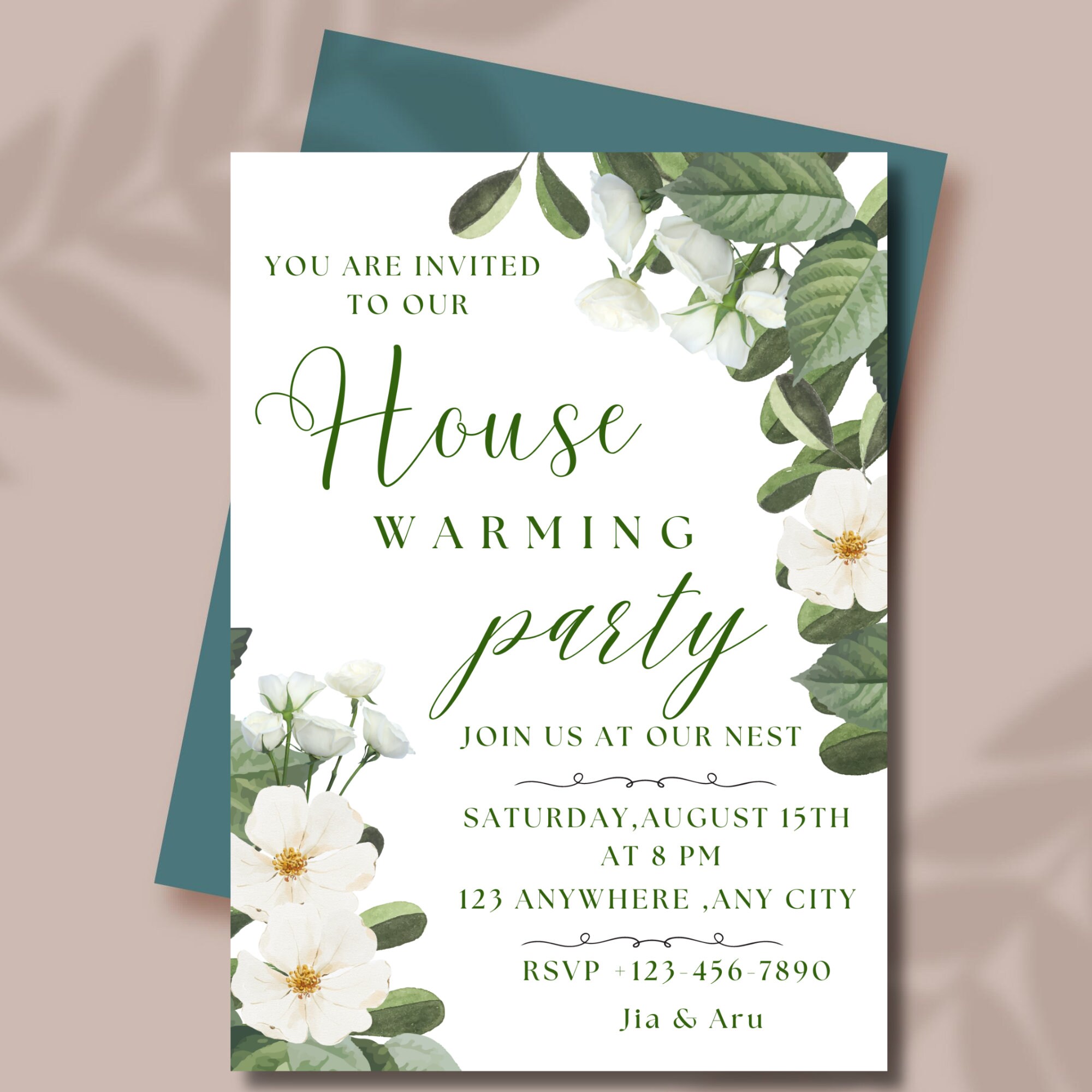 House Warming Invitation Printable New Home Open House Party Invite ...