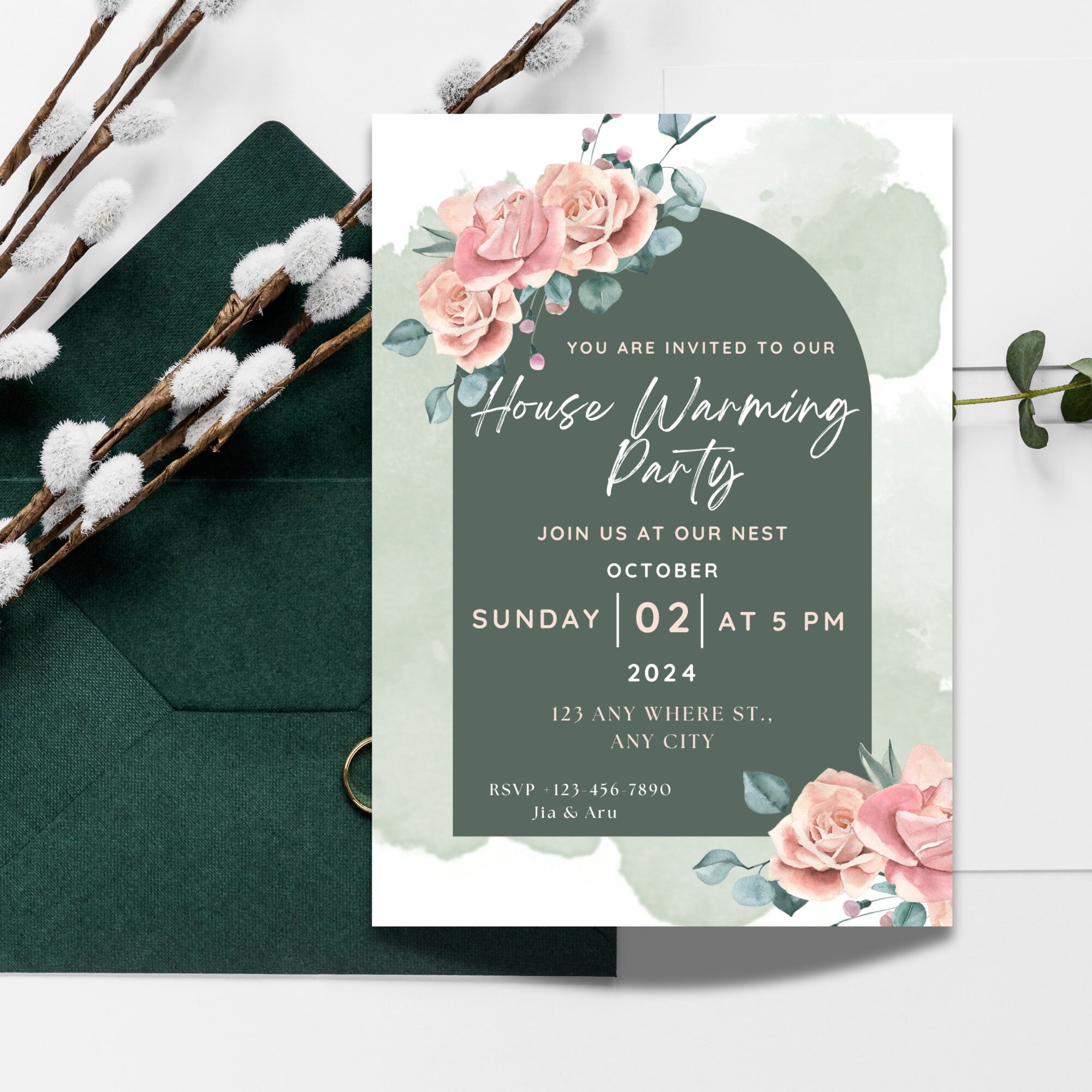 House Warming Invitation Printable New Home Open House Party Invite ...