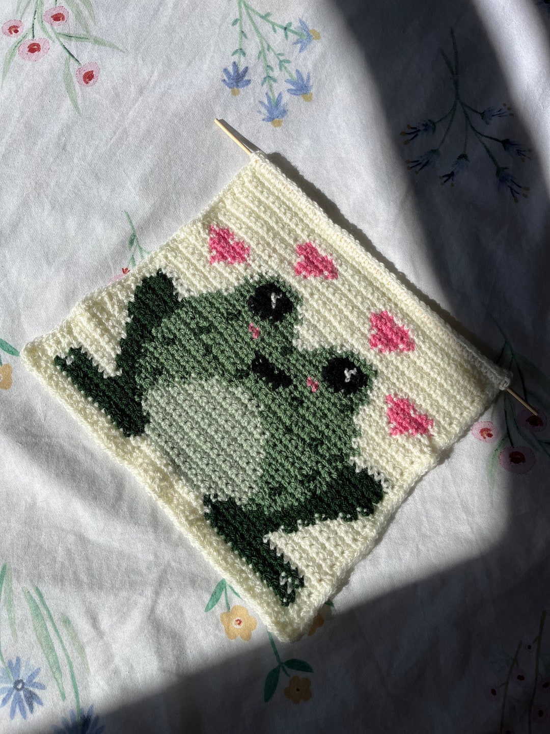 Love Frog Ribbit Easy Crochet Pattern Wall Hanging - Instant PDF ...