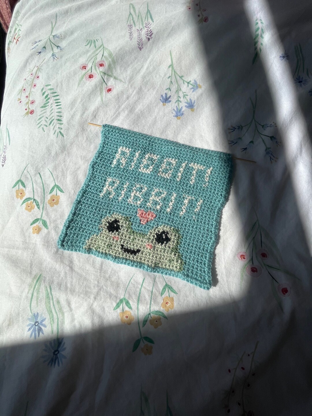 Love Frog Ribbit Easy Crochet Pattern Wall Hanging, Instant PDF Digital ...