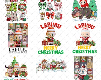 Labubu Happy Hallothanksmas Png, Labubu Christmas Gift Png, Labubu ...
