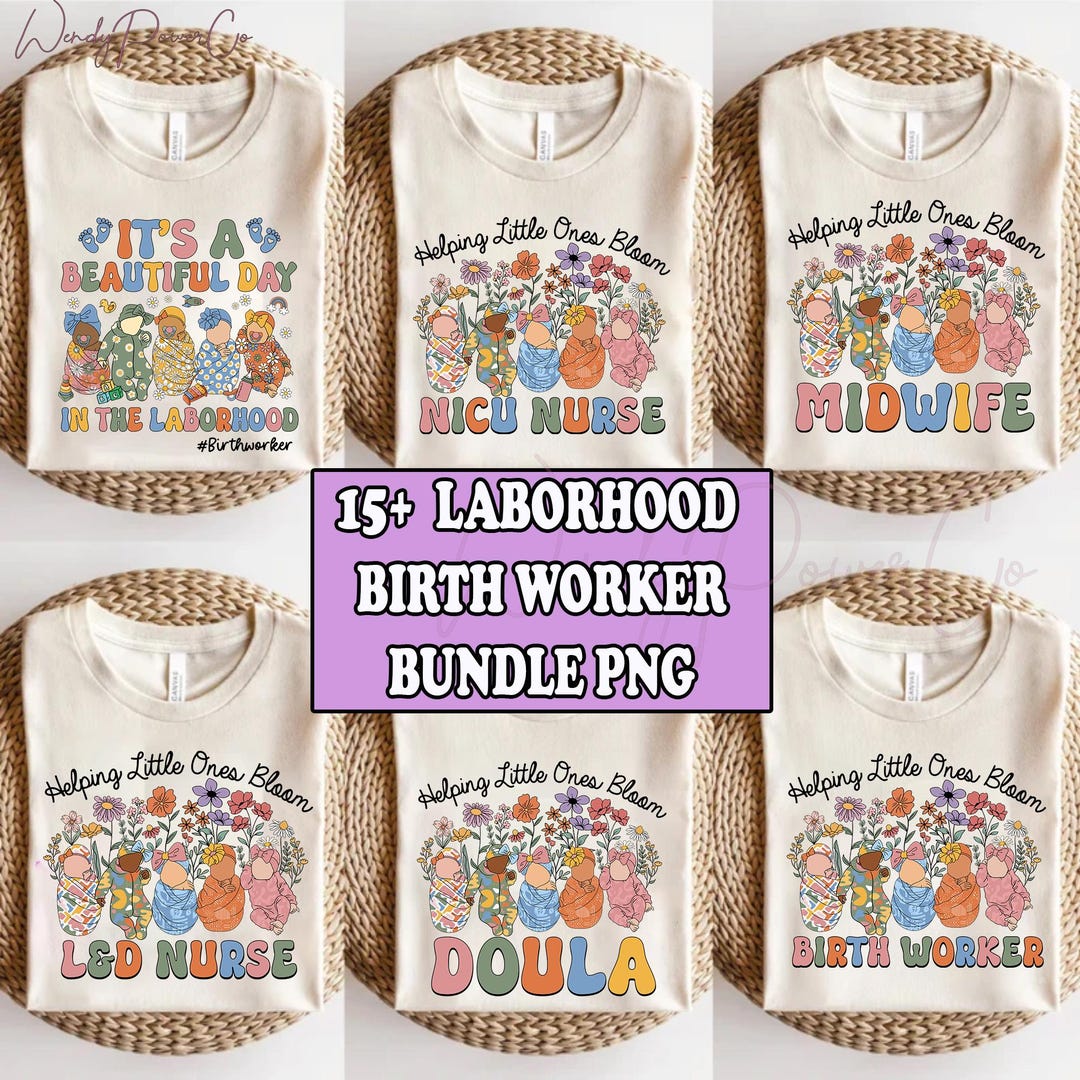 15 Laborhood Birth Worker Bundle Png, L and D Png, Birth Worker, Doula ...