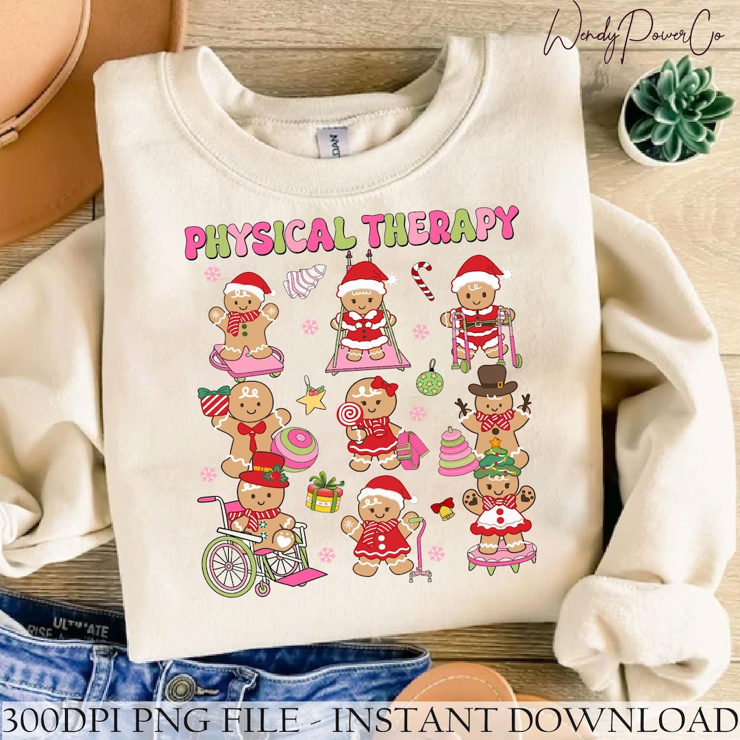 Physical Therapy Gingerbread Png, Physical Therapy Christmas Png, Merry ...