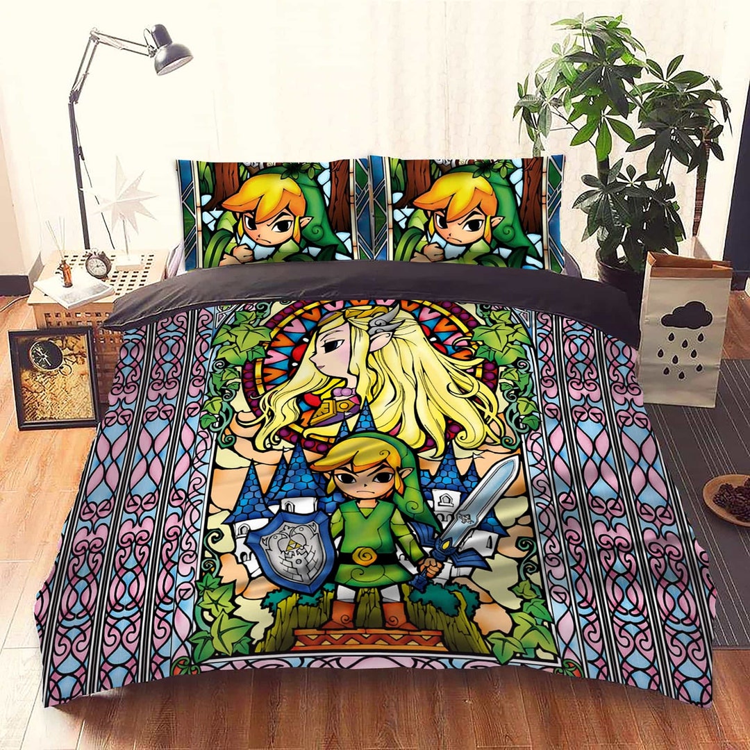 Personalized the Legend of Zelda Bedding Set the Legend of - Etsy