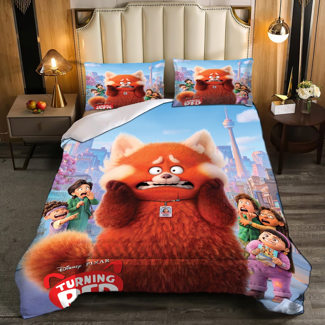 Personalized Turning Red Bedding Set Turning Red Blanket - Etsy