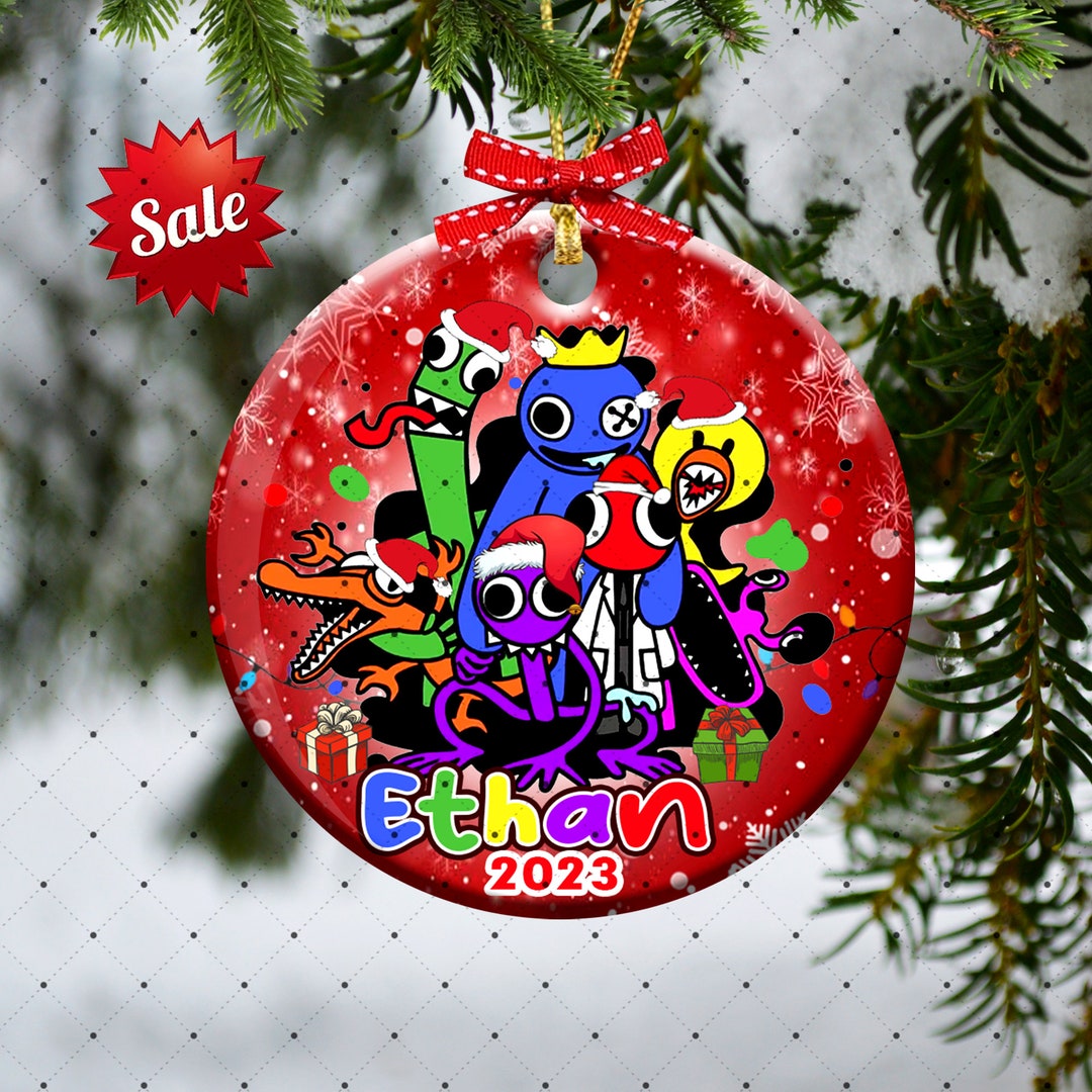 Rainbow Friends Christmas Ornament Custom Rainbow Friends - Etsy