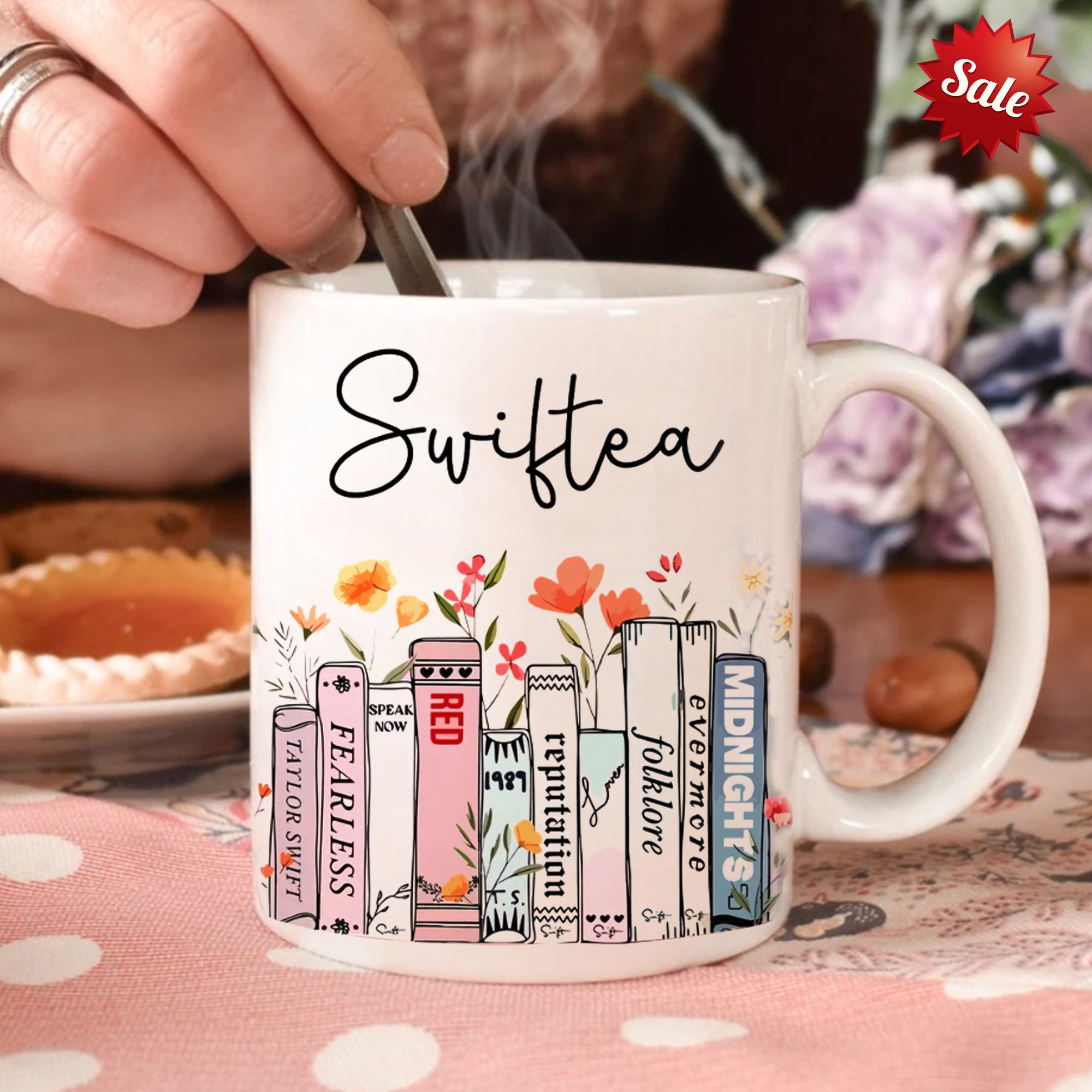 Swiftea Mug, Music Album as Books, Swiftea Cup, Swiftea Coffee Mug, Era ...