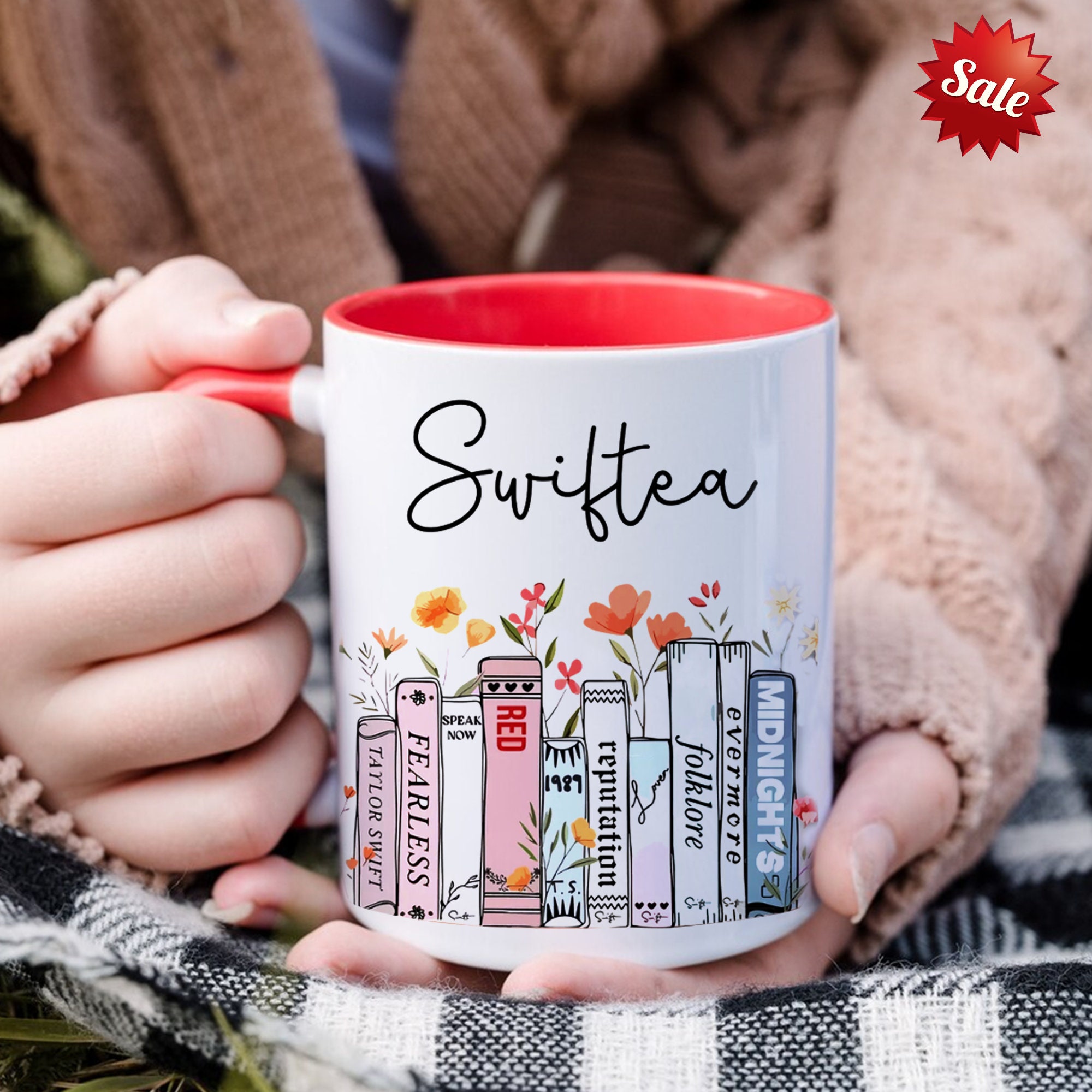 Swiftea Mug, Music Album as Books, Swiftea Cup, Swiftea Coffee Mug, Era ...
