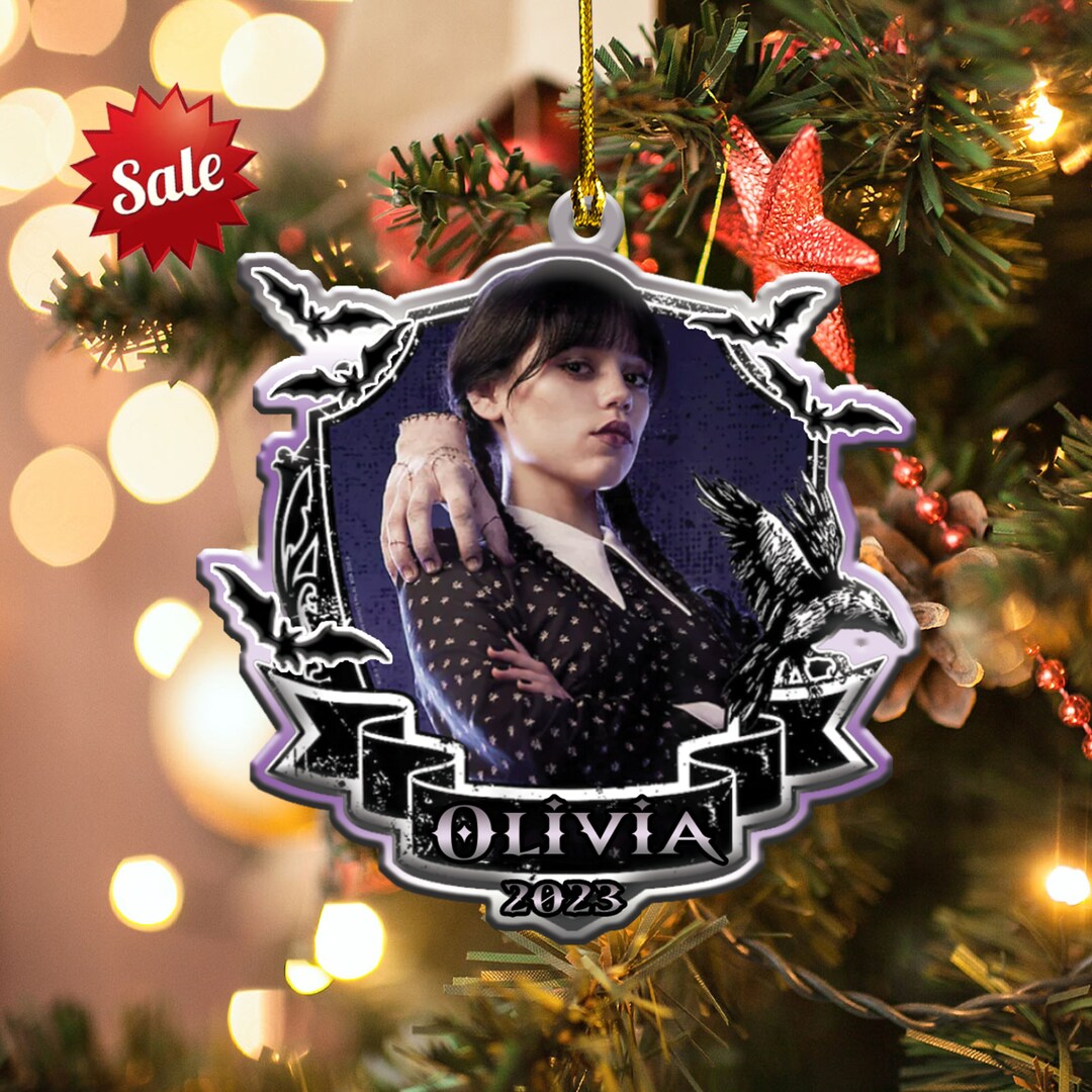 Personalized Wednesday Addams Ornament the Addams Christmas - Etsy
