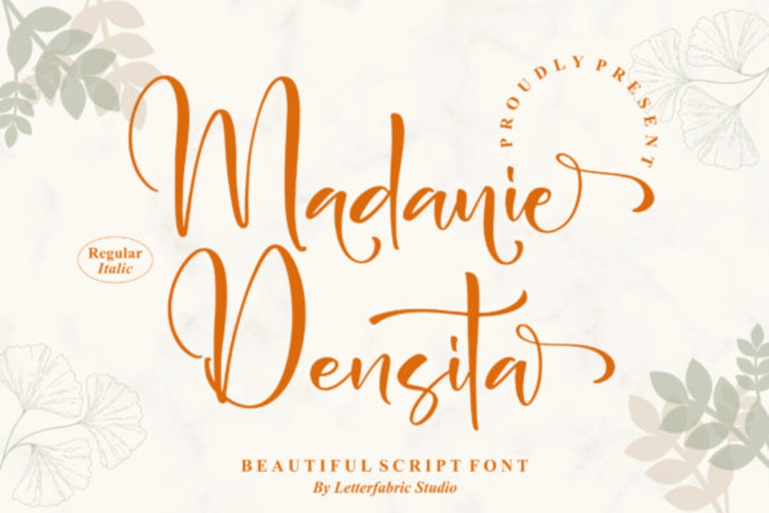 Medanie Densita Font Bold Font Classic Font Script Font - Etsy