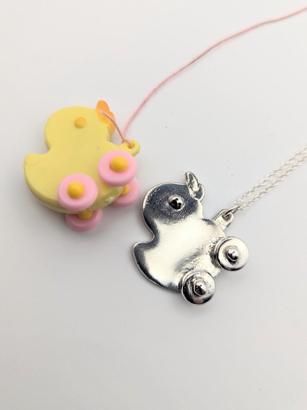 Silver Pull Toy Duck Pendant. MLP Comb Accessories. Little Pony Toys ...