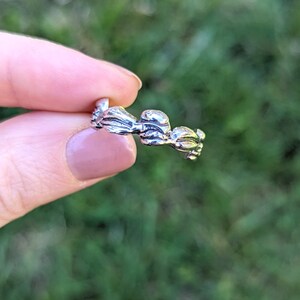 Mini Hamburger and Hot Dog Ring. Sterling Silver Unique Jewelry. 80s ...